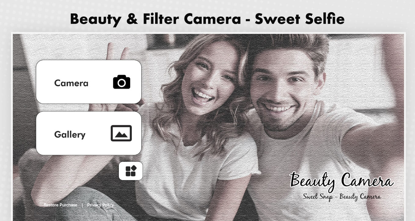 Add Stickers Using Beauty & Filter Camera