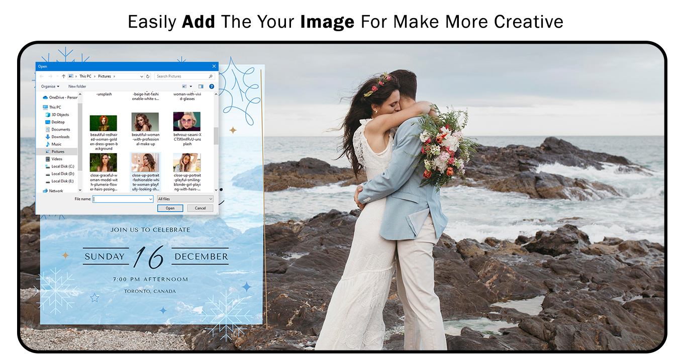 Invitation Maker Card Design - Video Invitation - Sandpiper Studio