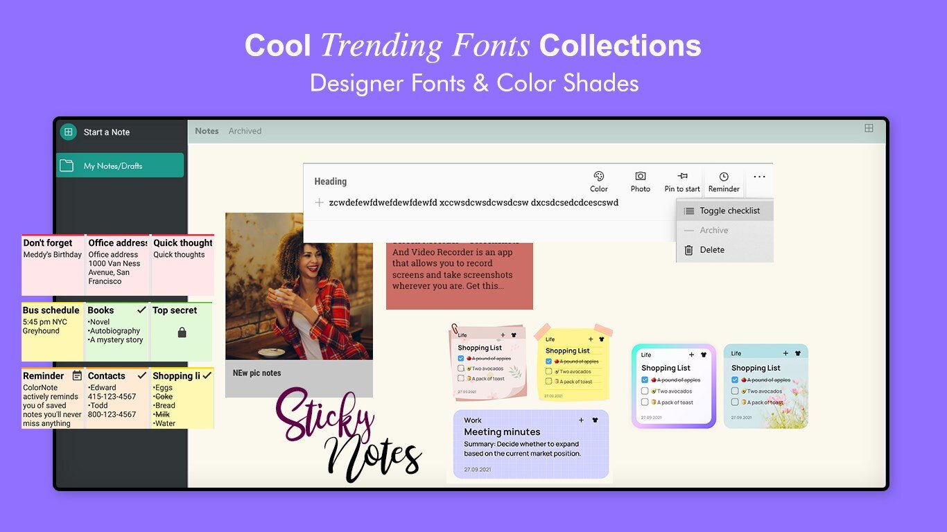 Notebook Notes Organizer Color Note - Sandpiper Studio